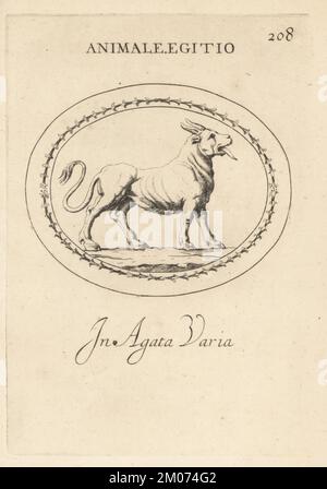 EGYPTIAN MYTHOLOGY - BULL The Egyptian Apis, the bull-god, along with ...