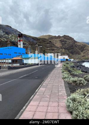 PRODUCTION - 26 August 2022, Spain, La Palma: The Los Guinchos power ...