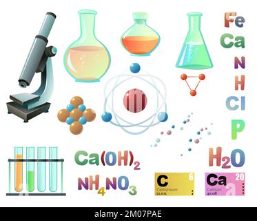 Chemistry. Study and production of mineral. Organic and inorganic ...