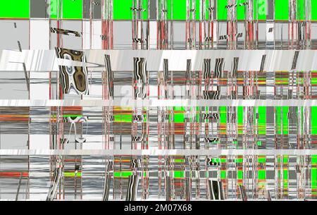 pattern of fantasy electric tecno background in black and white lines ...