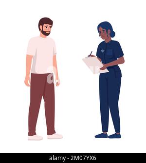 Police officer semi flat color vector character Stock Vector Image ...