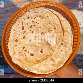 Chapati, also known as roti, rotli, safati, shabaati, phulka, chapo ...