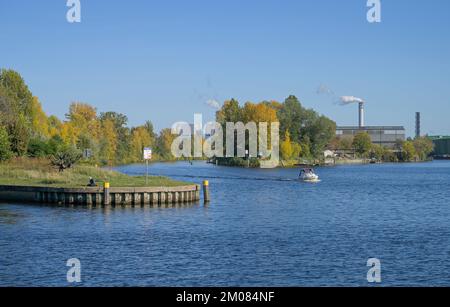 Mündung Spree in die Havel, Zusammenfluß, Spandau, Berlin, Deutschland ...