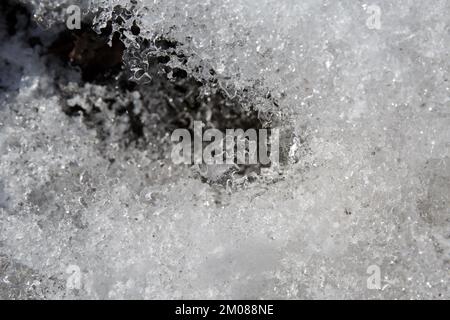 ice texture, melting snow, icing. Frozen snowflakes, icicles. Ice ...