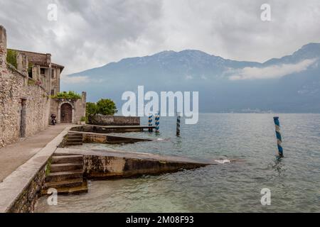 Limone sul Garda, Lake promenade, Lake Garda, Province of Brescia ...