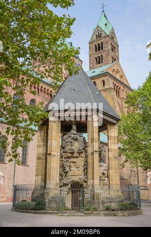 Ölberg, Domgarten, Kaiser- und Mariendom zu Speyer, Rheinland-Pfalz, Deutschland Stock Photo - Alamy