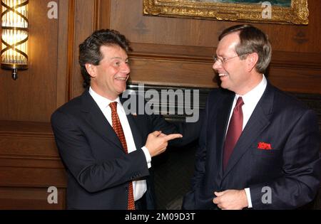 Administrator Mike Leavitt meets Ambassador Cliff Sobel , Environmental ...