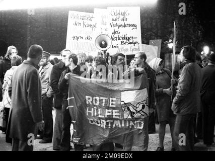 Left-wing sympathisers of the Red Army Faction (RAF) protesting in ...