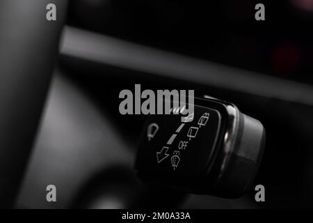 Car wiper adjustment lever. Wipers switch control. Windscreen wipers ...