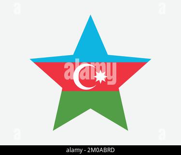 Flag of Azerbaijan. Azerbaijani national symbol in official colors. Template icon. Abstract ...
