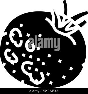 tomato rotten food glyph icon vector illustration Stock Vector Image ...