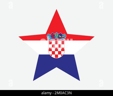 Flag of Croatia nation design artwork with different style. Editable ...