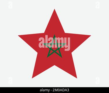 Flag of Morocco. Moroccan national banner and patriotic symbol ...