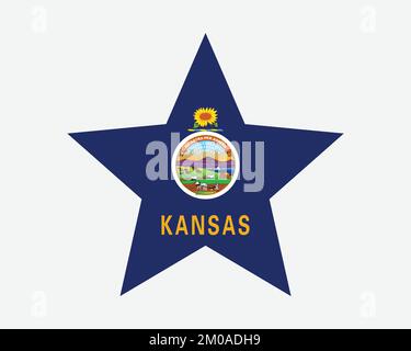 Flag of Kansas. Vector Illustration Stock Vector Image & Art - Alamy