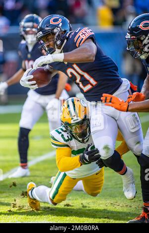 Green Bay Packers' Jaire Alexander (23)celebrates his interception with ...