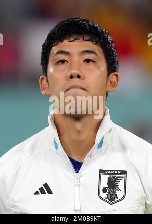 Japan’s Wataru Endo during the FIFA World Cup Round of Sixteen match at ...