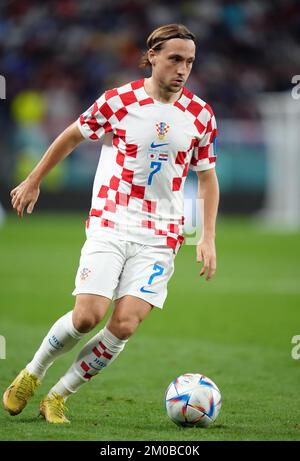 Lovro Majer of Croatia during the FIFA World Cup Qatar 2022 match, Semi-final between Argentina ...