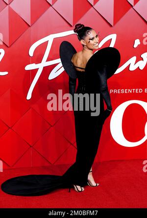 Raye attending the Fashion Awards 2022 at Royal Albert Hall in London ...