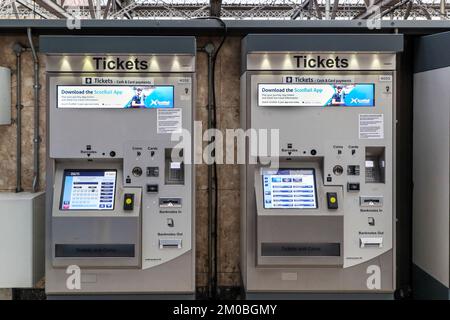 Scotrail electronic self serve ticket machine installed at Glasgow ...