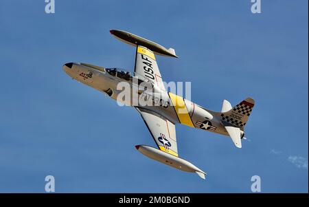 Lockheed T33 USAF jet trainer Stock Photo - Alamy