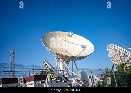 Earth based astronomical radio telescope. Radio telescopes used in ...