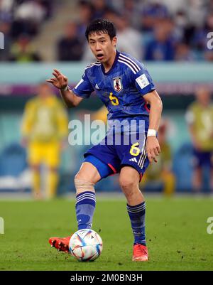 Wataru Endo of Japan during the FIFA World Cup Qatar 2022 Group E match ...