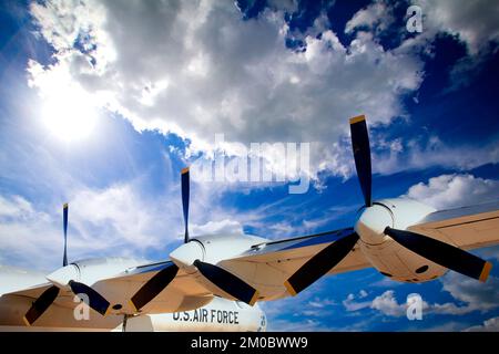 The B-36 Peacemaker, a long-range strategic bomber, shown at Eglin Air ...