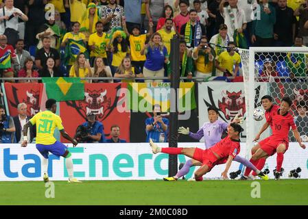 Vinicius Junior of Brazil scores a goal during the FIFA World Cup 2026 ...