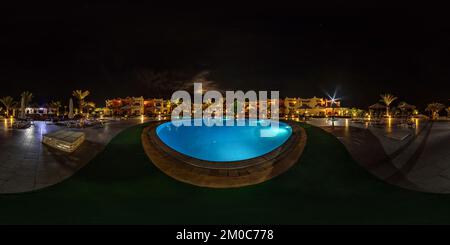 360° view of DAHAB, EGYPT - DECEMBER 2021: full seamless spherical ...