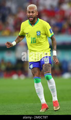 Neymar of Brazil during the FIFA World Cup Qatar 2022 Round of 16 match ...