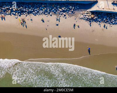 Nantasket Beach, Weir River and Hingham Bay aeral view with fall ...