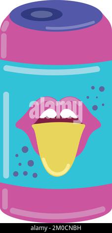 soda can 90s pop art style Stock Vector Image & Art - Alamy