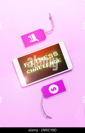 Conceptual display Fitness Challenge. Word for condition of being ...