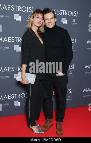 Caroline Anglade and Nicolas Moreau attend the 'Maestro s' Paris film ...