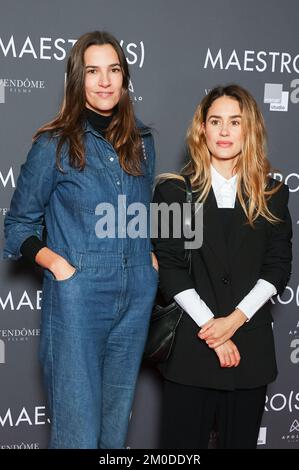 Charlotte Gabris and Alice David attend the 'Maestro s' Paris film ...