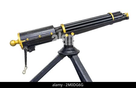 The Gatling machine gun with 5 barrels, 37mm Stock Photo - Alamy