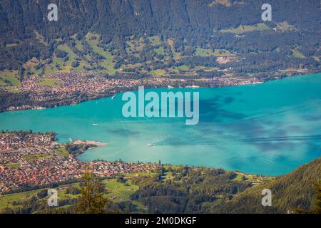 Swiss Alpine Lake with Sailboat and Dramatic Storm Clouds Switzerland ...