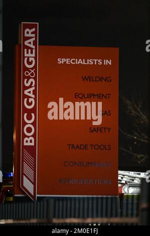 Lower Walsall Street, Wolverhampton, December 6th 2022 - A huge fire ...