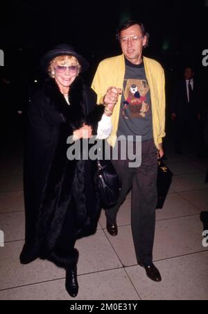 Elke Sommer and Wolf Walther seen at Los Angeles International Airport ...