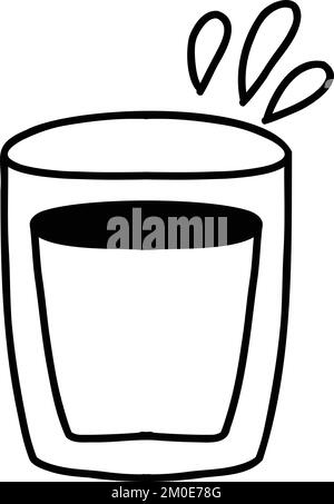 Hand Drawn clean glass illustration isolated on background Stock Vector ...