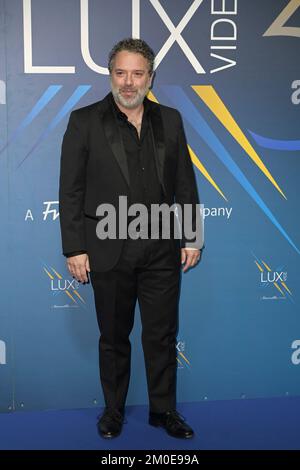 Enzo Paci attends the blue carpet for the Lux Vide 30th anniversary ...