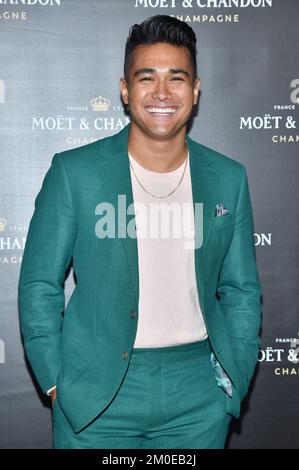 Jordan Andino attends the Moet & Chandon holiday season celebration at ...