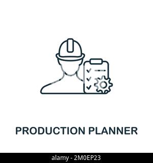 Production icon. Monochrome simple Company Structure icon for templates ...