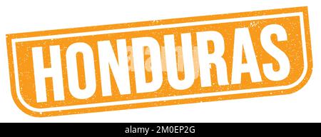 HONDURAS text written on orange round stamp sign Stock Photo - Alamy