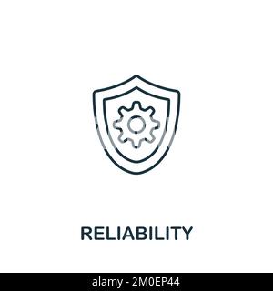 Reliability icon. Monochrome simple Customer Relationship icon for ...