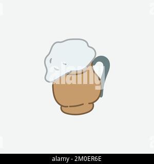 Turkish Ayran icon, Fast Food Concept, Flat Style. - Vector. Vector ...