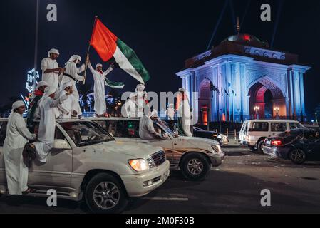 The UAE National Day parade outside of the Emirates Palace Stock Photo ...