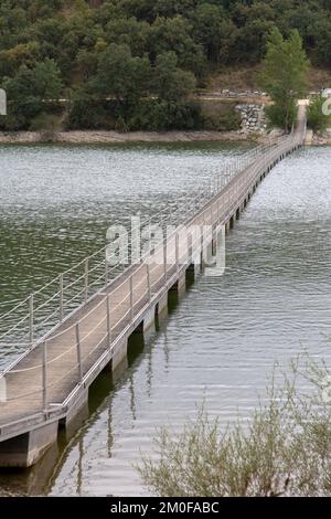Bridge over Gamboa Reservoir, Vitoria, Alava, Spain Stock Photo - Alamy