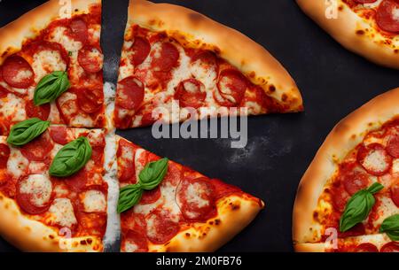 Picture of yummy pizza with cheese and other ingredients Stock Photo ...