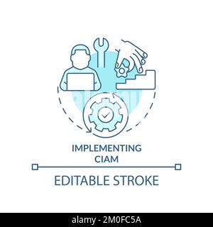 Implementing CIAM concept icon Stock Vector Image & Art - Alamy